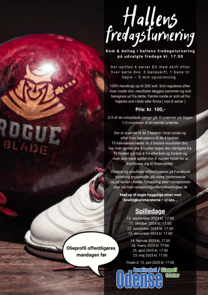 Hallens fredagsturnering - Odense Bowlinghal og Simgolf Center